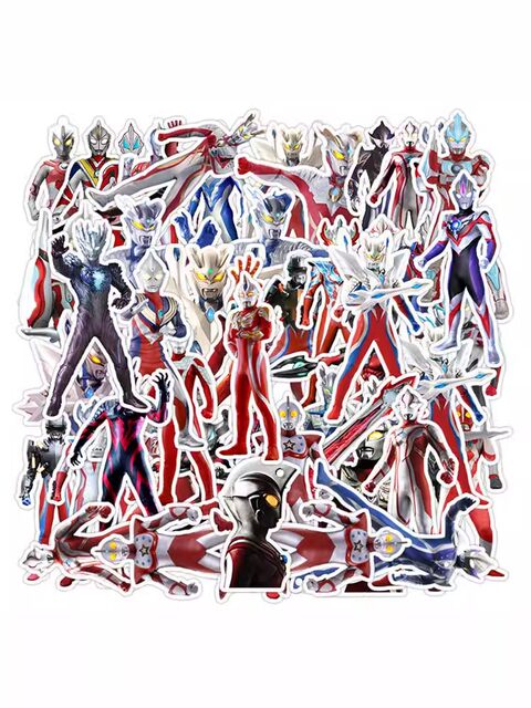 50 Ultraman Zero Tiga cartoon animation stereo stickers decorative ...