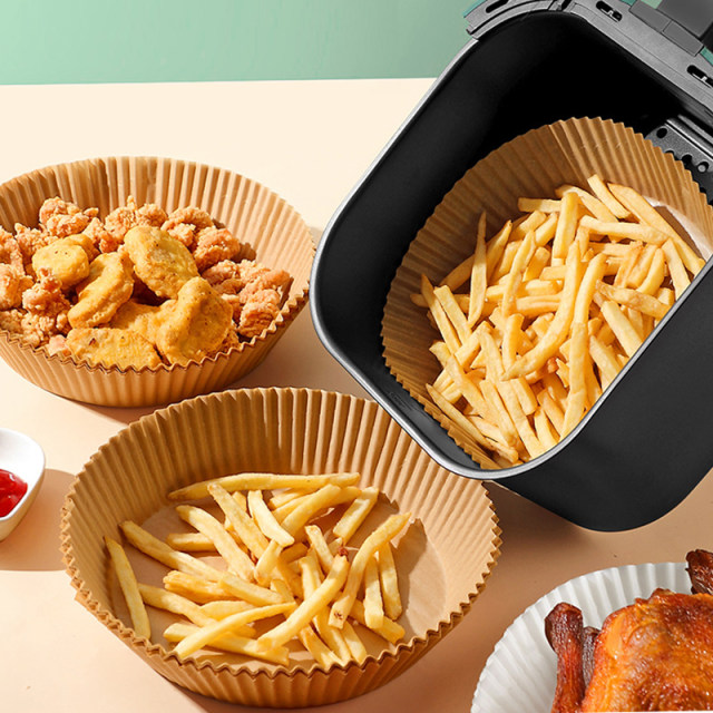 Fried pan, air fried pot paper plate oil absorption paper cushion ...