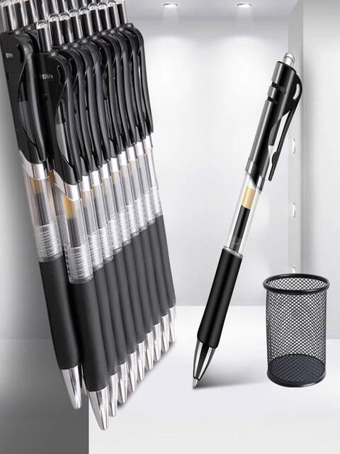 Office supplies press gel pen 0.5mm refill ballpoint pen signature pen ...