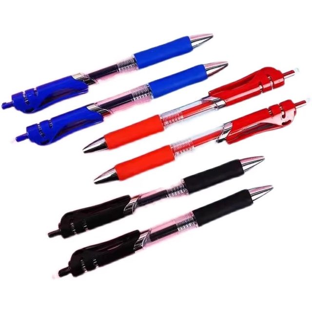 K35 press gel pen 0.5mm refill signature pen carbon pen black red blue ...