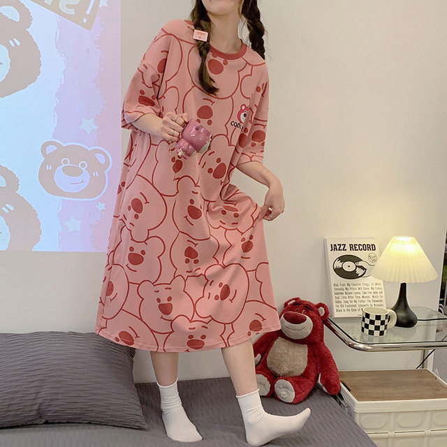 Striped Pajamas Women's Summer Short Sleeve Shorts Thin Small Fresh ...