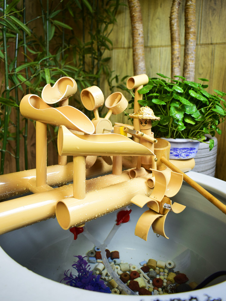 Perpetual Flowing Water Ornaments - Fish Tank Water Circulation Water ...