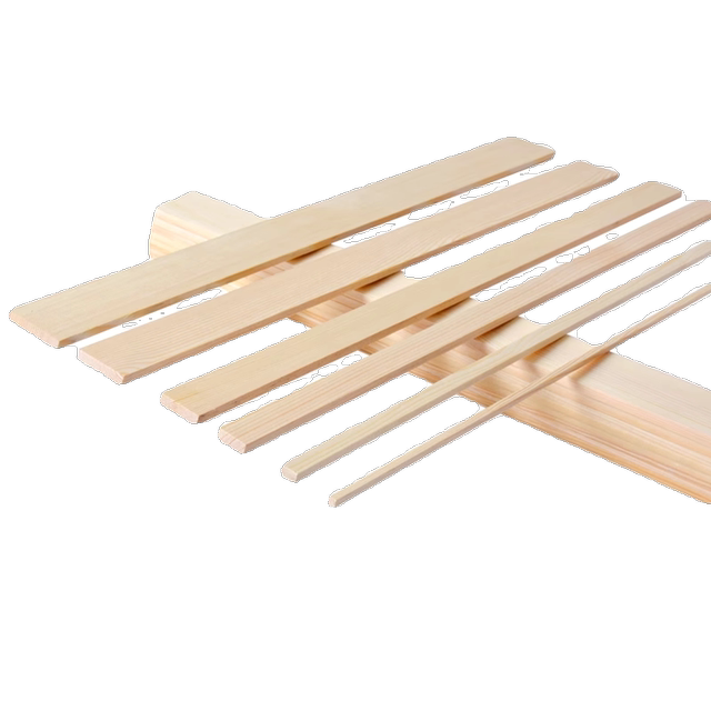 Thin wooden slats, slender wooden square slats, custom pine flat wooden ...