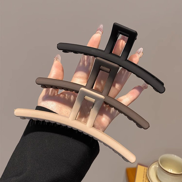 High-end frosted hair clip for women's back hair, large hair volume and ...