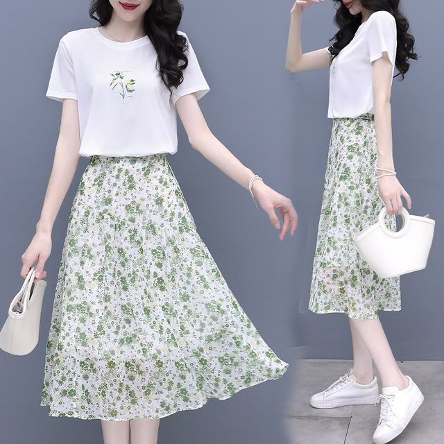 French niche chiffon floral dress for women in summer new style fresh ...