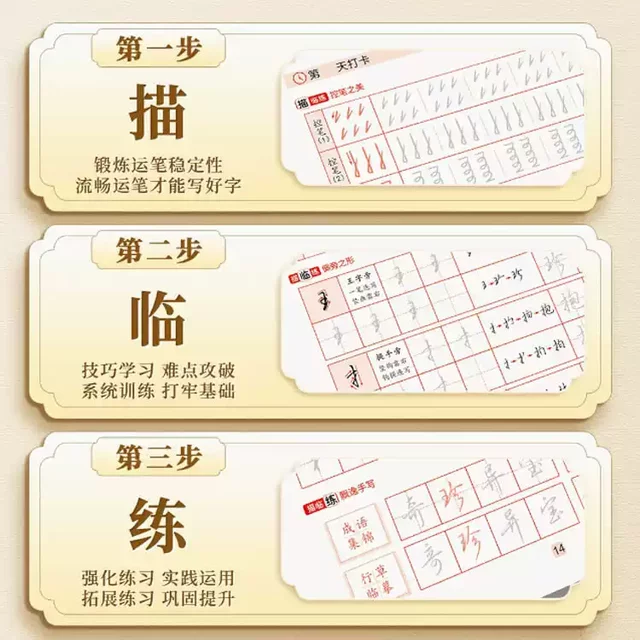 3000 words of commonly used hard pen practice paper for beginners ...