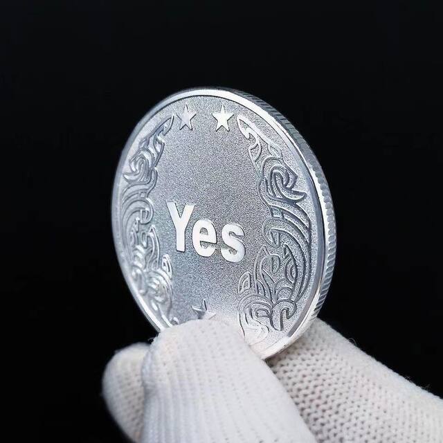YES/NO decision-making coins, lucky wishing coins, props, toys, creative gifts, commemorative ...