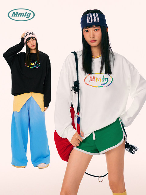 Mmlg 87mm 2025 Autum Pure Cotton Round Neck Long-Sleeved T-Shirt ...