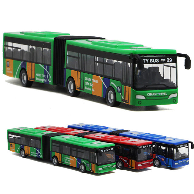 Simulation buses minibuses back force alloy dual car model co -alloy ...