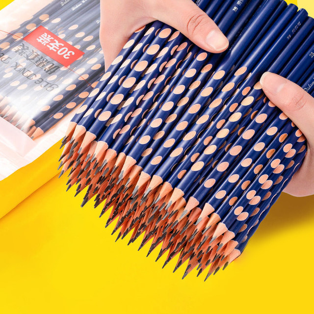 HB hole pencil triangle pole for primary school students, first-grade ...