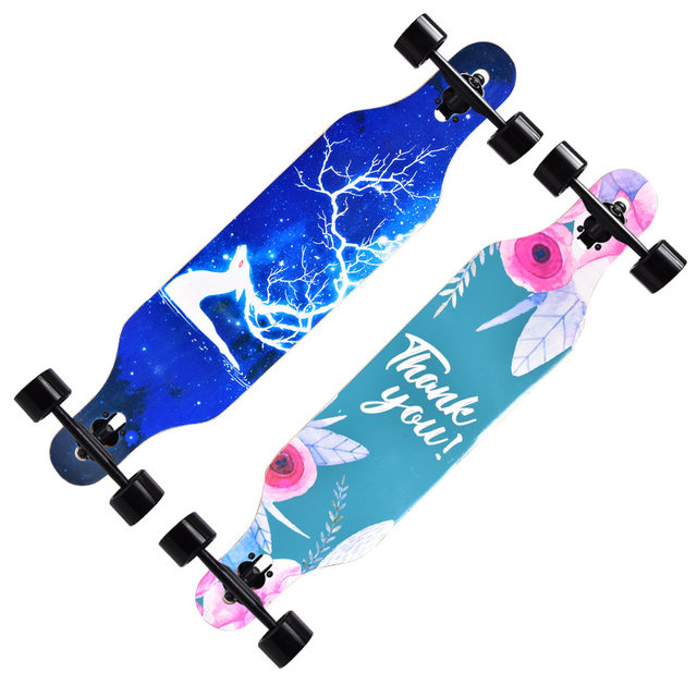 Longboard 41 inch Northeast Maple Road Skateboard Cruiser Four-wheel ...