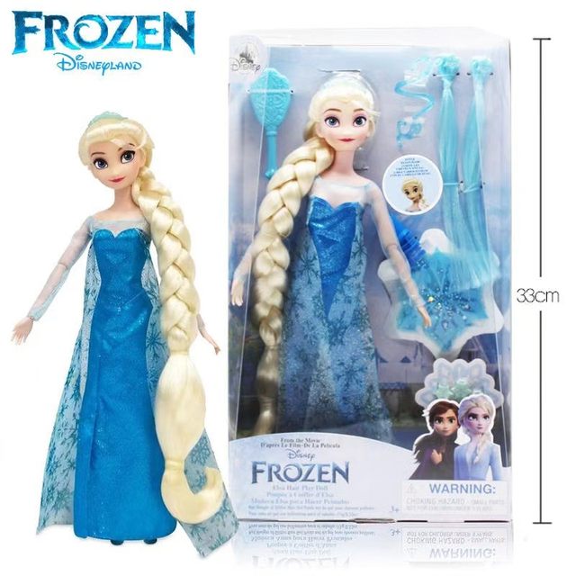 Genuine Disney Frozen 2 Elsa and Anna dress costume doll doll play ...