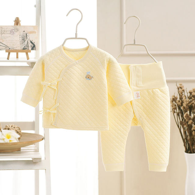 Baby warm suit pure cotton high waist belly protection 0-3 months 6 ...