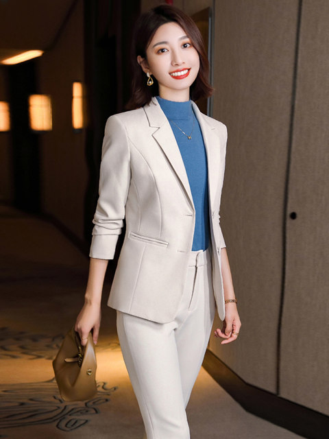 Xiangya Zi host formal suit female small suit autumn and winter high ...