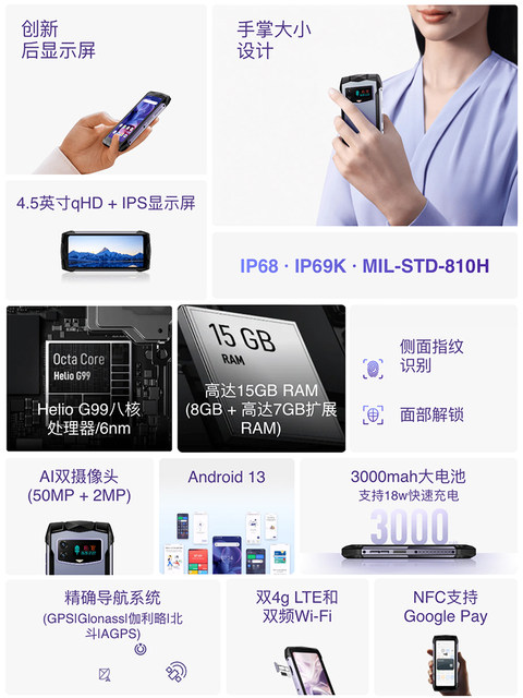 DOOGEE S Mini Doug Mini Portable 4.5-inch Android Google native smart ...