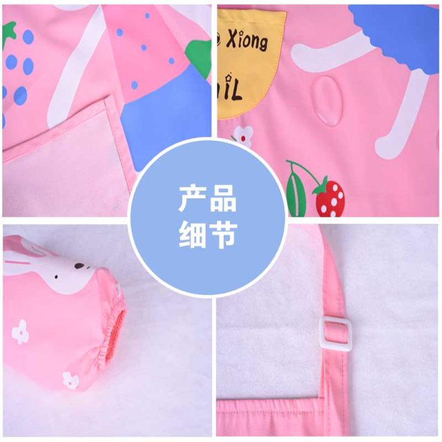 Children's apron painting clothes waterproof art painting baby ...