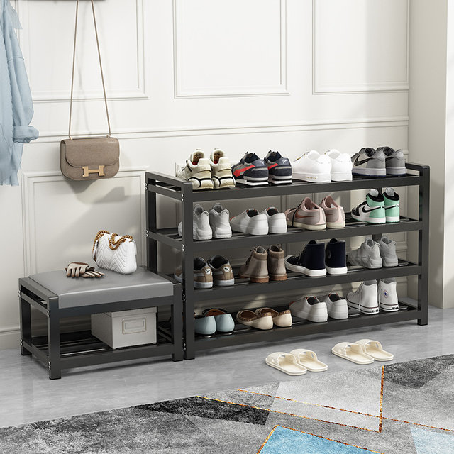 Shoe-changing stool, home door shoe rack, entry-level simple shoe ...