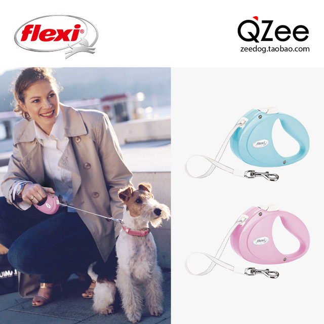 Qzee Flexi Flexi PUPPY PUPPY puppies automatic telescopic traction rope small dog walking dog ...