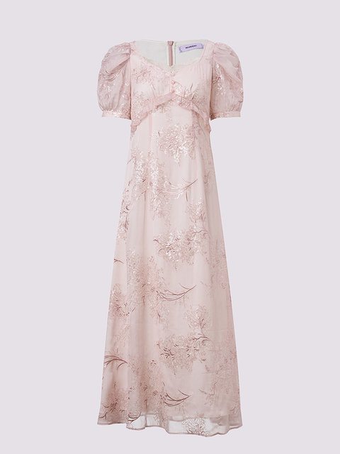 Maxrieny Exquisite Elegance Dress Sequins Embroidered Chiffon skirt ...