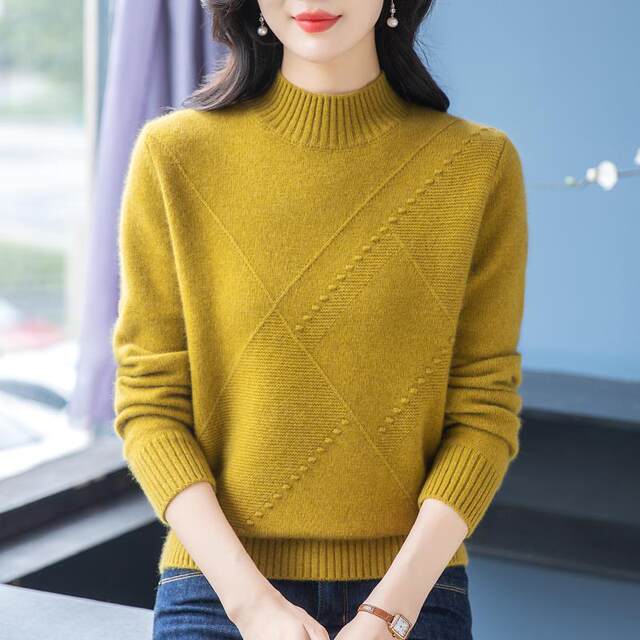 High-end cashmere sweater for women 100 pure cashmere sweater half ...