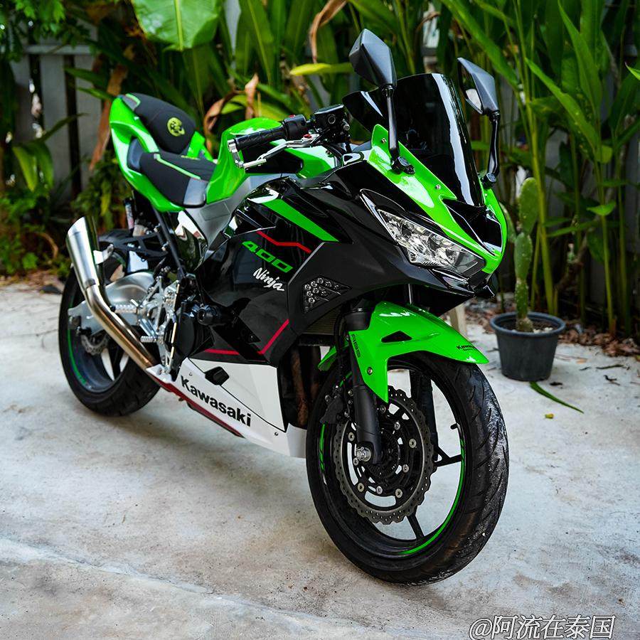 Kawasaki ninja400 modified zx6r hollow front face hood შესატყვისი ...