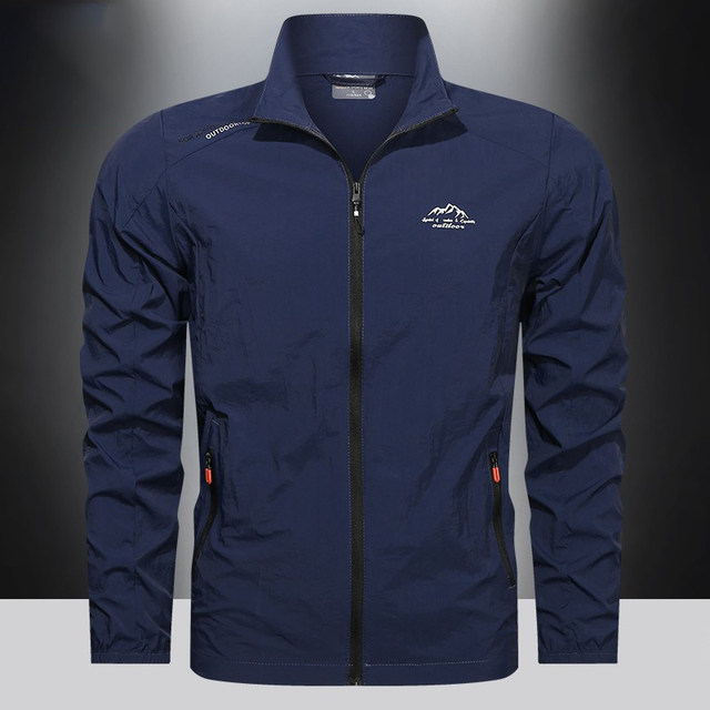 Sunscreen clothing men's ultra-thin UV protection stand-up collar ...