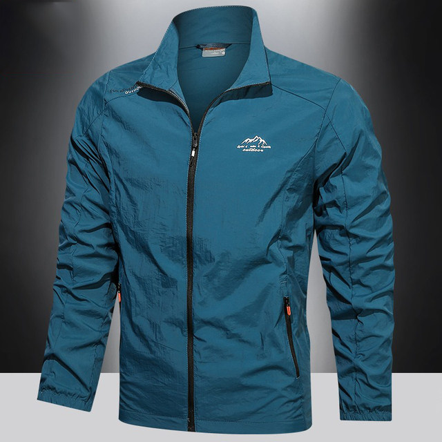 Sunscreen clothing men's ultra-thin UV protection stand-up collar ...