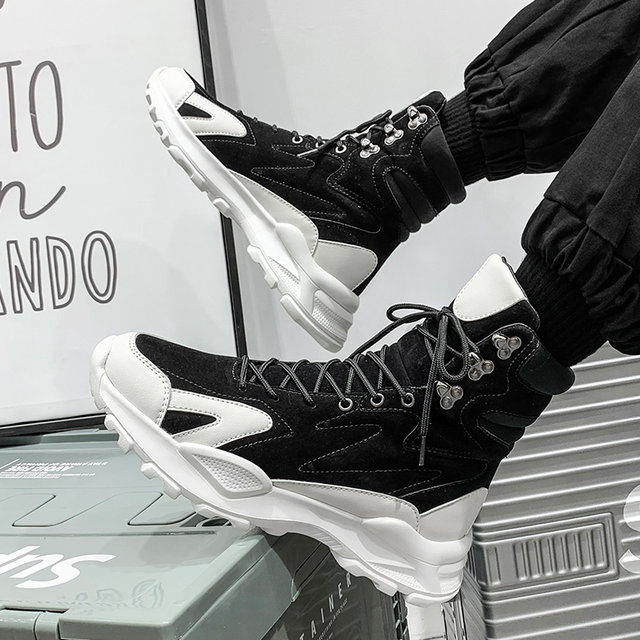 Martin Boots for Men, Winter High-Top Work Boots, Trendy Men's Long ...