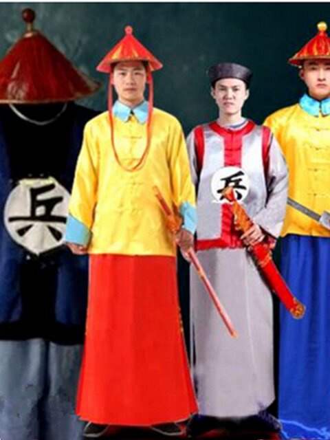 The imperial guards in the Qing Dynasty, the ancient costumes of ...