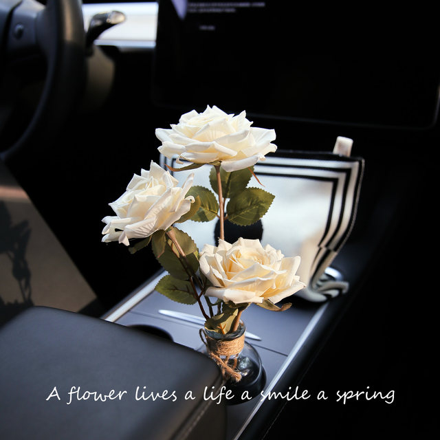 Car Manta rose interior atmosphere ornaments car center console ...