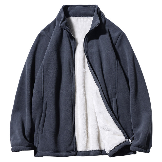 Sheep Wool Jacket Men's 2024 Autumn New Large Size Loose Casual Polar ...