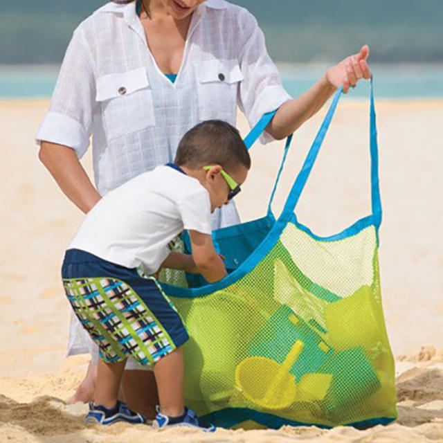 Children's beach toy storage bag for swimming and playing in the sand ...
