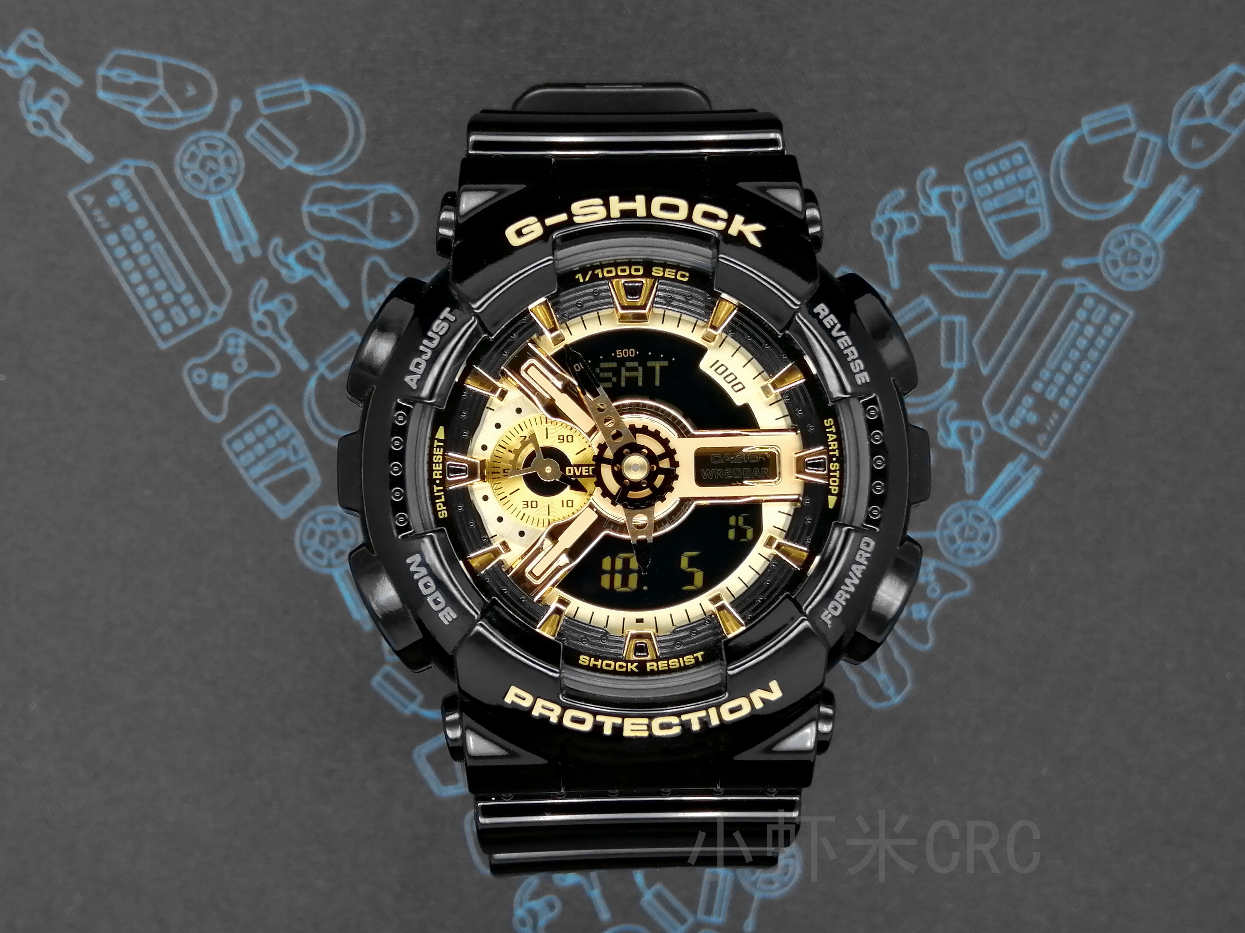 Casio watch male G-SHOCK waterproof sports double display electronic ...