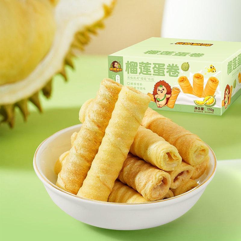 Forrest Hedgehog Durian Egg Roll - 170g x 2-pack