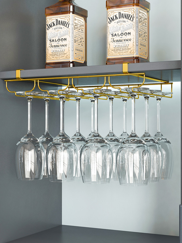 Zhibaina Wine Glass Rack - Hanging Upside Down Cabinet Organizer