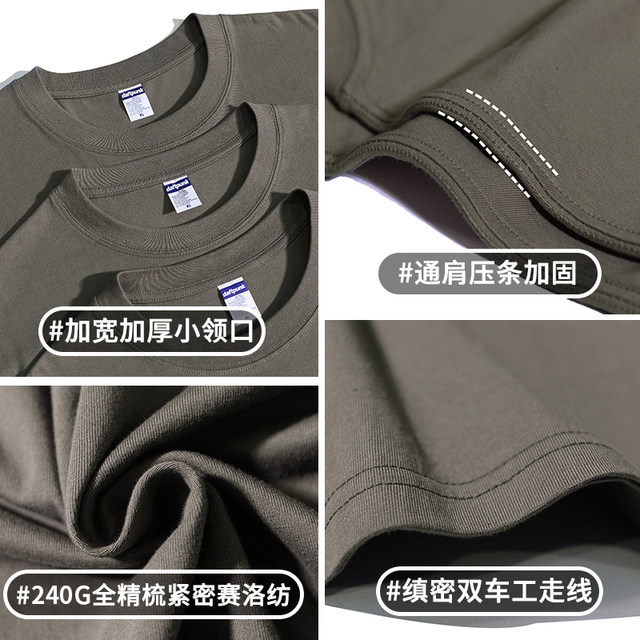 American trendy brand oversize liquid ammonia cotton short T-shirt for men and women summer ...