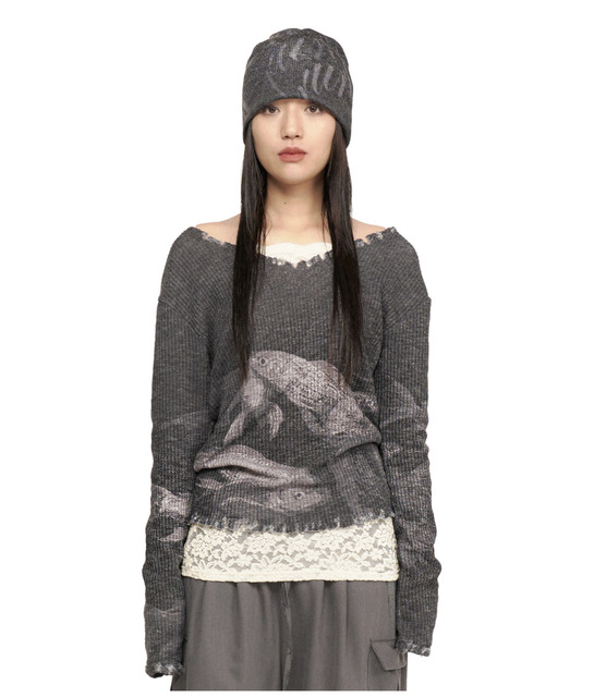 Unique SEI Korean version simple early spring pattern printed broken ...