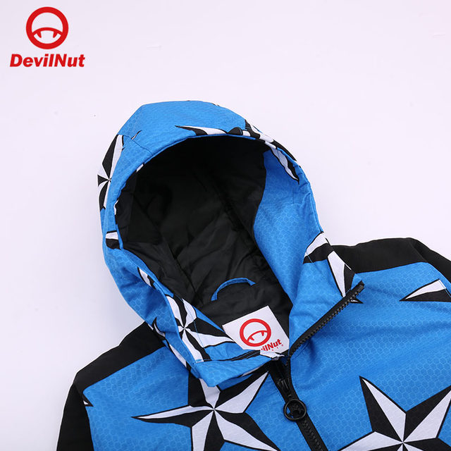 DEVILNUT trendy brand devil male and female couple casual coat jacket five-pointed star ...