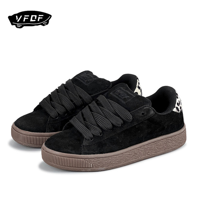 VFDF suede bread shoes 2025 spring new niche sneakers design retro ...