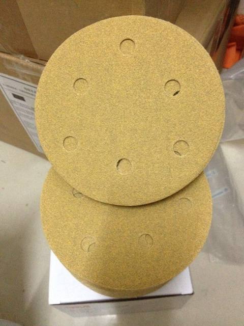 3M dry frosted paper 236U5-inch brushed piece round flocking sandpaper ...