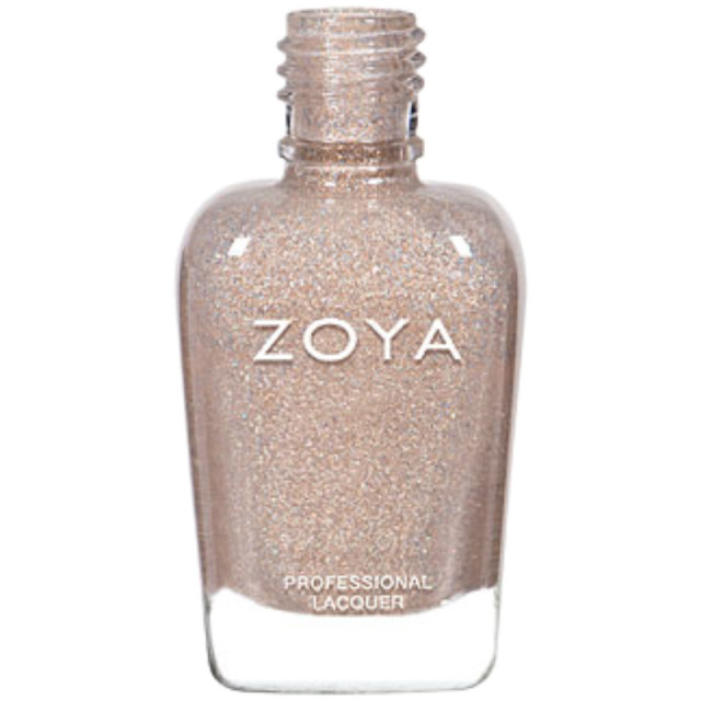 Authentic zoya nail polish nude beige holographic smoothie zp883 BRIGHTON diamond champagne shimmer