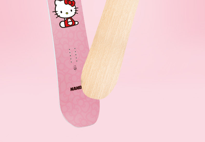 Hello Kitty x Nanen Snowboard - Adult Carved Sintered Board for Men and ...