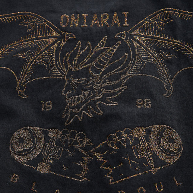 ONIARAI/Ghost Wash 23 Autumn and Winter New Wings Dark Gold Embroidered ...