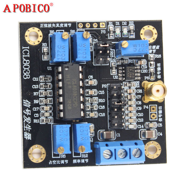 ICL8038 Low Frequency Signal Source Waveform Generation Sine Wave Triangular Wave Square Wave ...