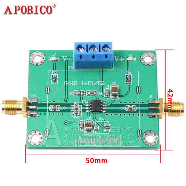 Opa1611 High-Speed Wideband Op Amp Audio Module - Rail-to-Rail Non-Inverting Competition ...