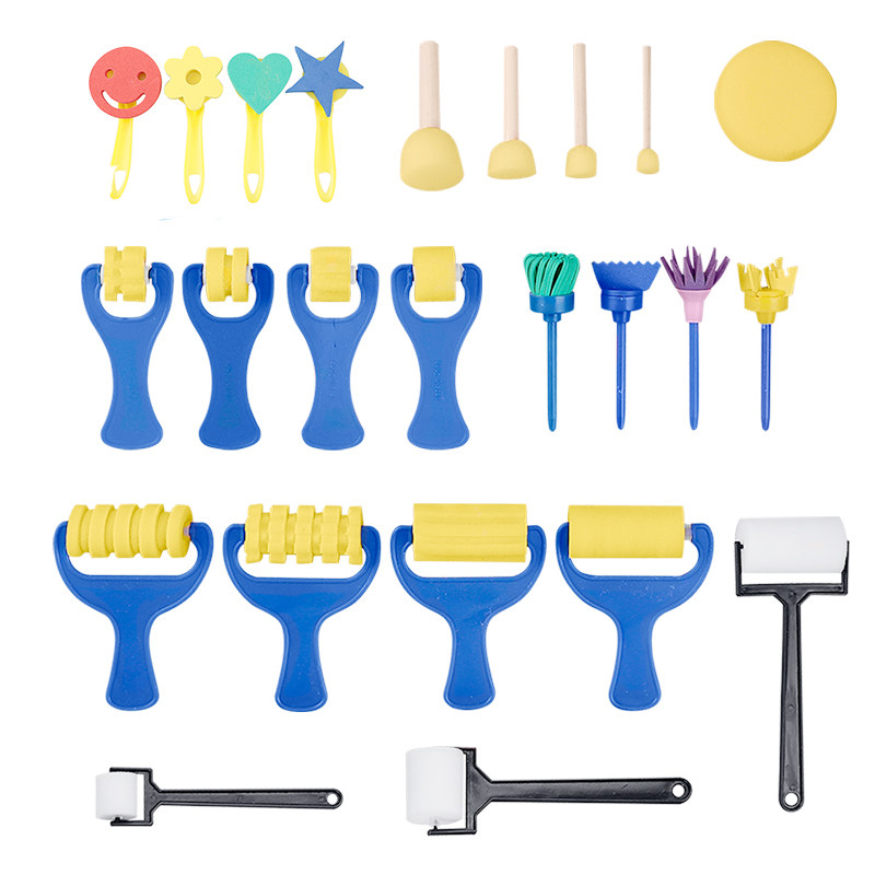 Sponge Painting Tools for Kids - Art Supplies & Drawing Set