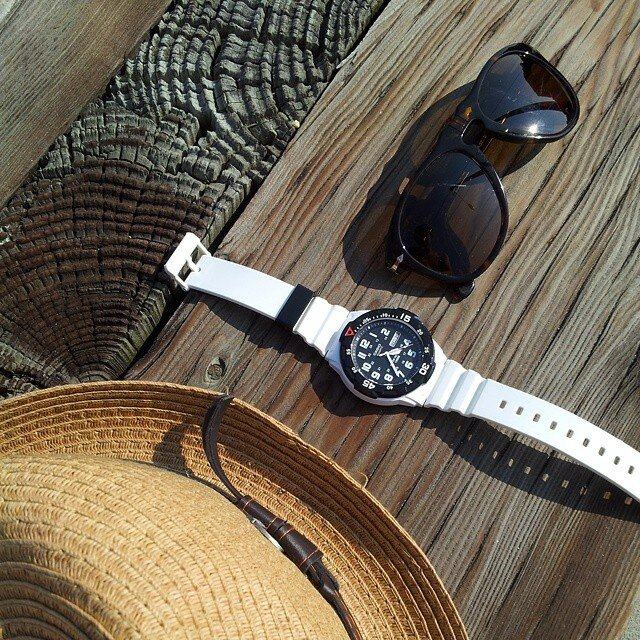 Casio watch men's pointer type Korean version simple trend waterproof ...