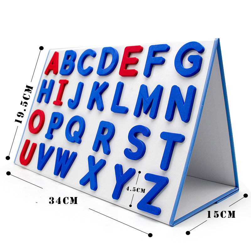 Red and Blue English Alphabet Magnetic Stickers for Young Children ...