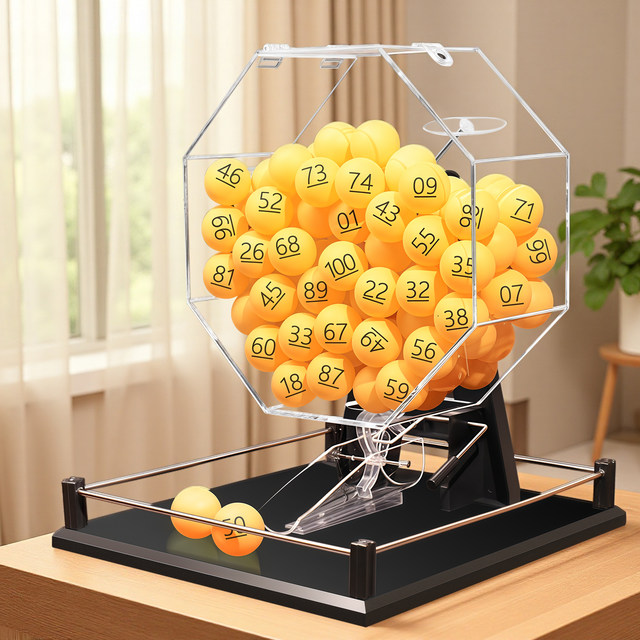 Manual Lottery Machine Number Selection Machine Two-Color Ball Dole Transparent Acrylic Lottery ...