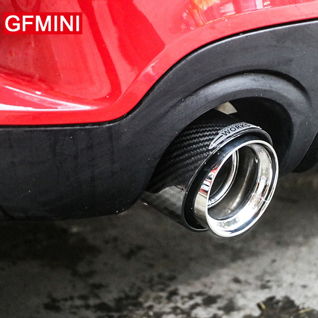 Suitable for BMW mini modified JCW tail pipe cooper decorative carbon ...